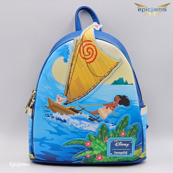Loungefly | Bags | Loungefly Disney Moana Pua Canoe Mini Backpack ...